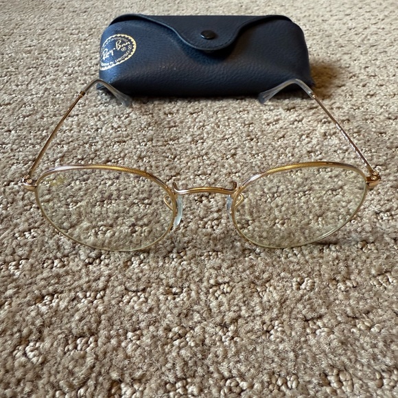 Ray-Ban | Accessories | Rayban Gold Wireframe Eyeglasses | Poshmark